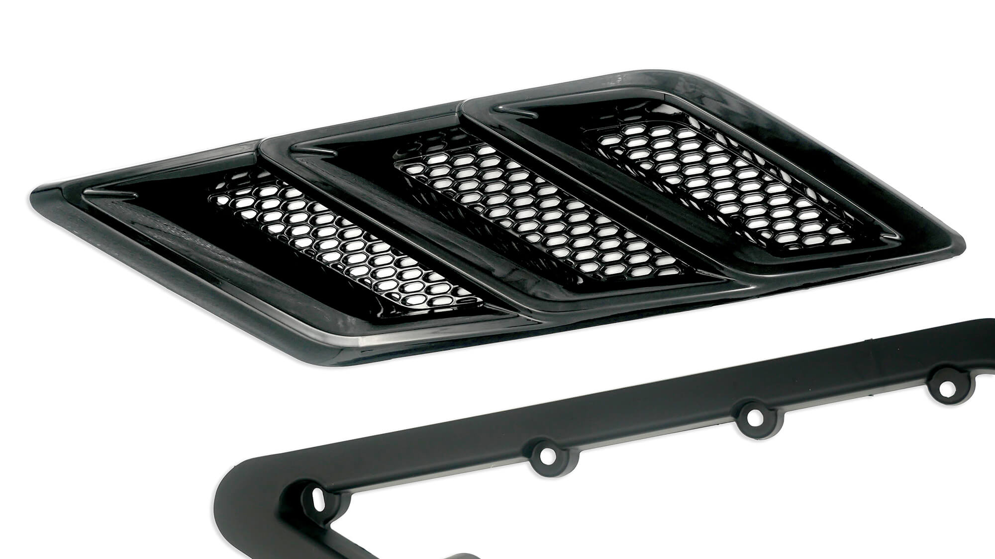 2015-2023 Roush Mustang Fender Vent Heat Extractors - Gloss Black ...